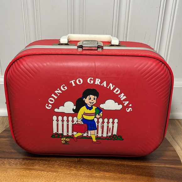 Other | Vintage Red Hardshell Kids Travel Suitecase | Poshmark